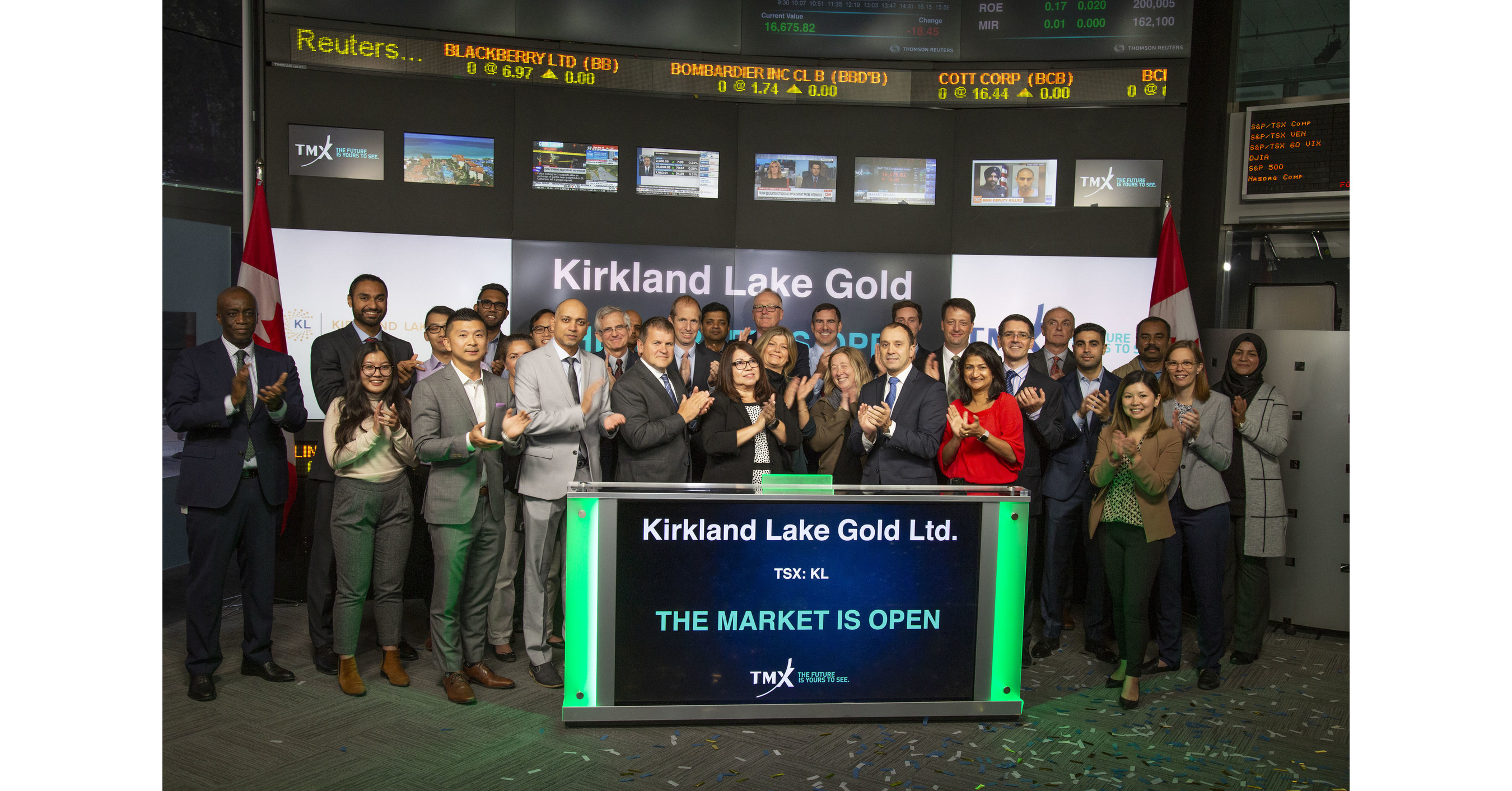 Kirkland Lake Gold Ltd. Opens the Market