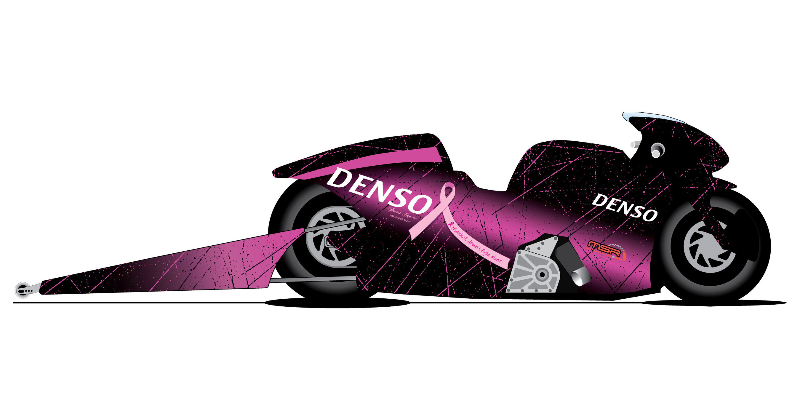 DENSO and NHRA Pro Stock Motorcycle Champion Matt Smith Go Pink for ...
