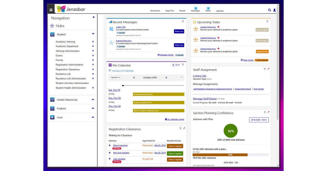 Jenzabar Enhances Jenzabar One User Interface to Enable Better ...