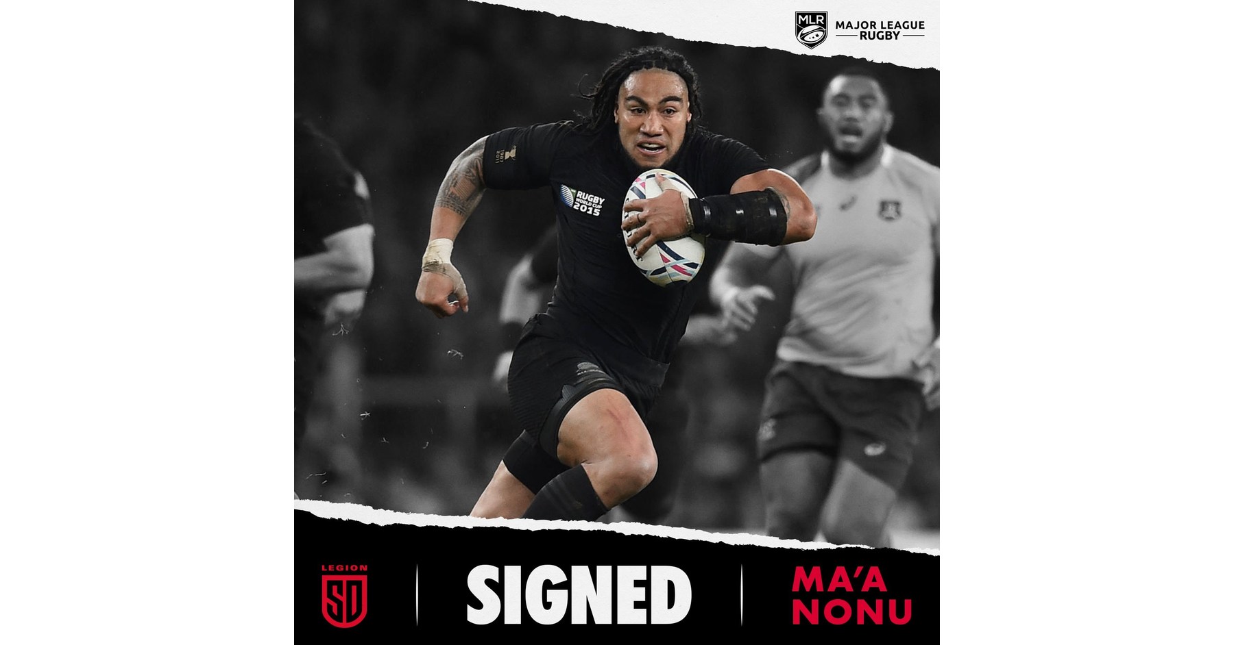 International Rugby Superstar Ma'a Nonu joins San Diego Legion