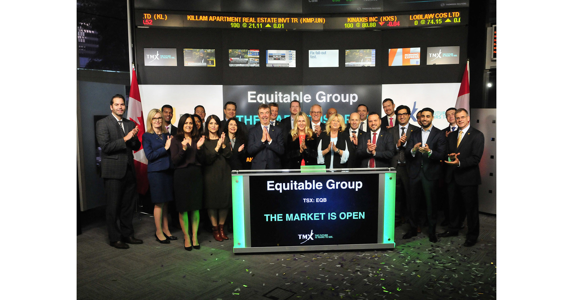 Equitable Group Inc. Opens the Market