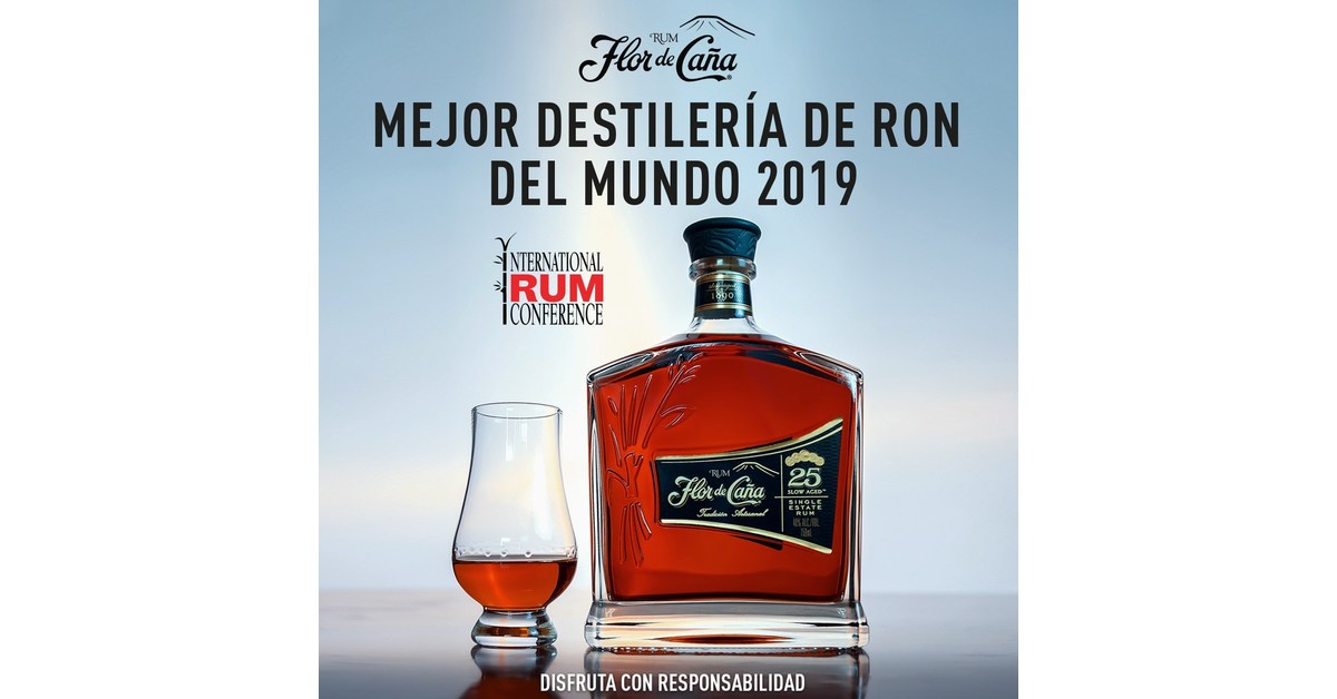Flor de Caña premiado "Mejor Destilería de Ron del Mundo 2019"
