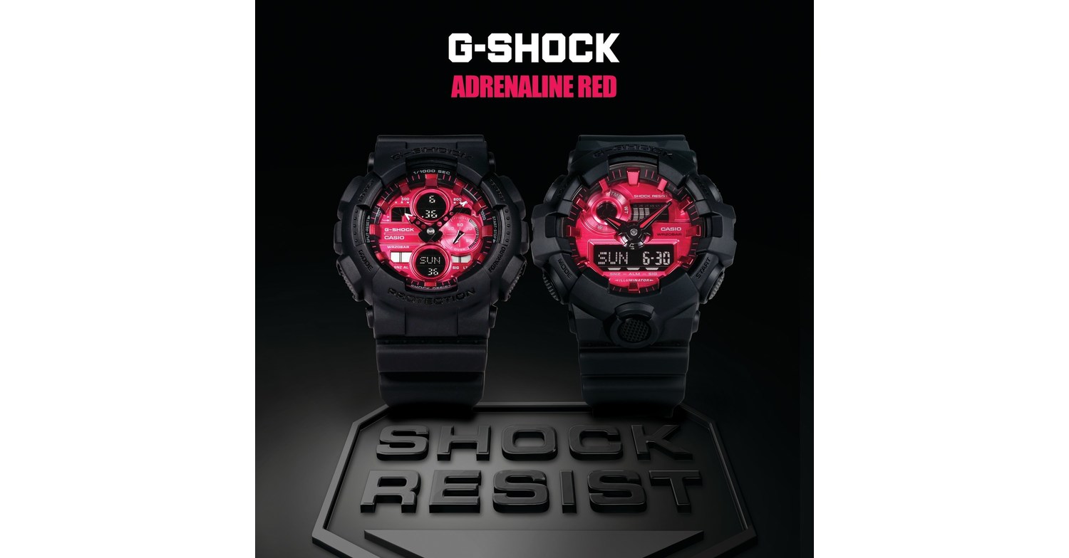 Casio G-SHOCK Introduces All-New Adrenalin Red Series Of Men's Timepieces