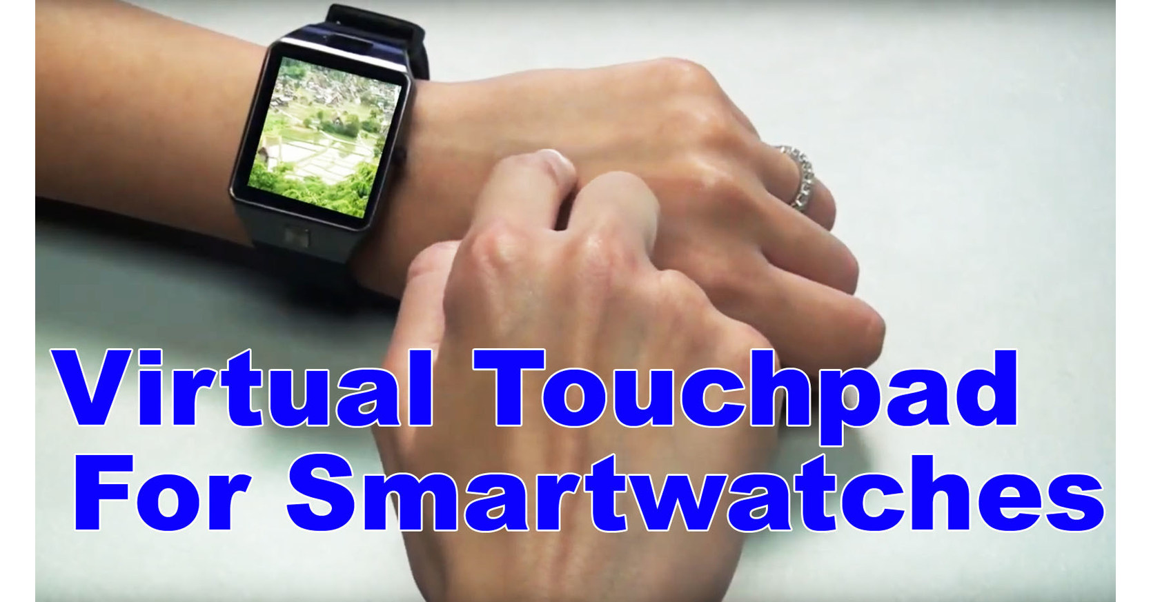 Virtual Touchpad For Smartwatches