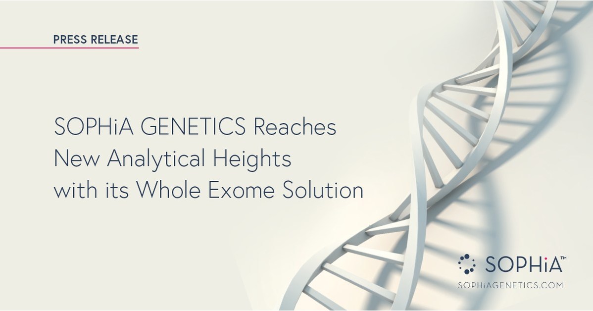 SOPHiA GENETICS Reaches New Analytical Heights With Its Whole Exome ...