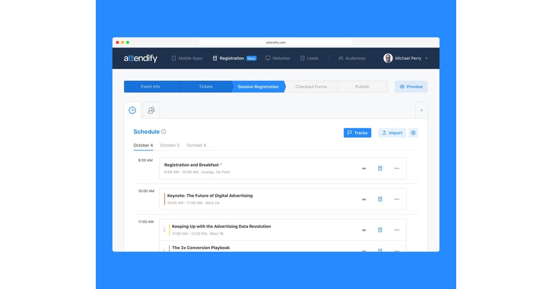 Attendify Launches Session Registration Feature