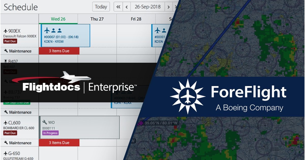 ForeFlight, a Boeing Company and Flightdocs Create New Integration to ...