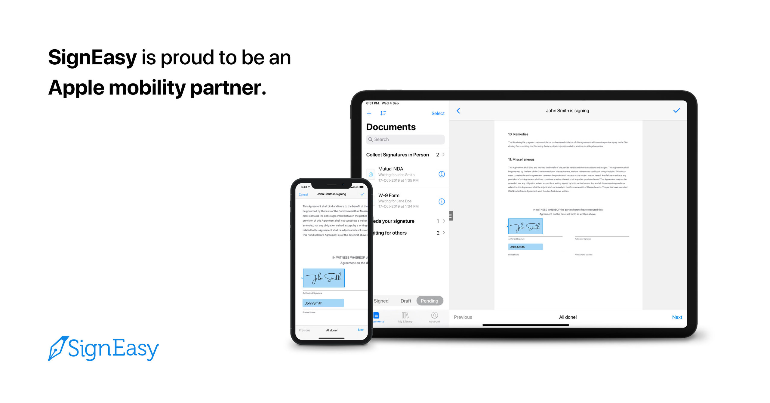 SignEasy Announces Major App Modernization with Support for iOS 13 and ...