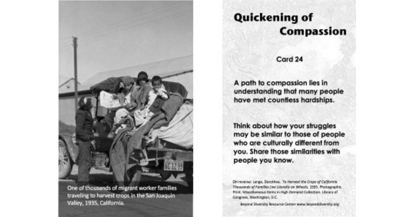 Quickening of Compassion® Cards Promote More Compassionate in Society