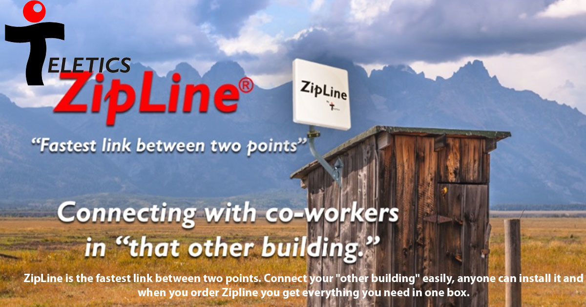 Best Point to Point Wireless Bridge - Teletics ZipLine 58™