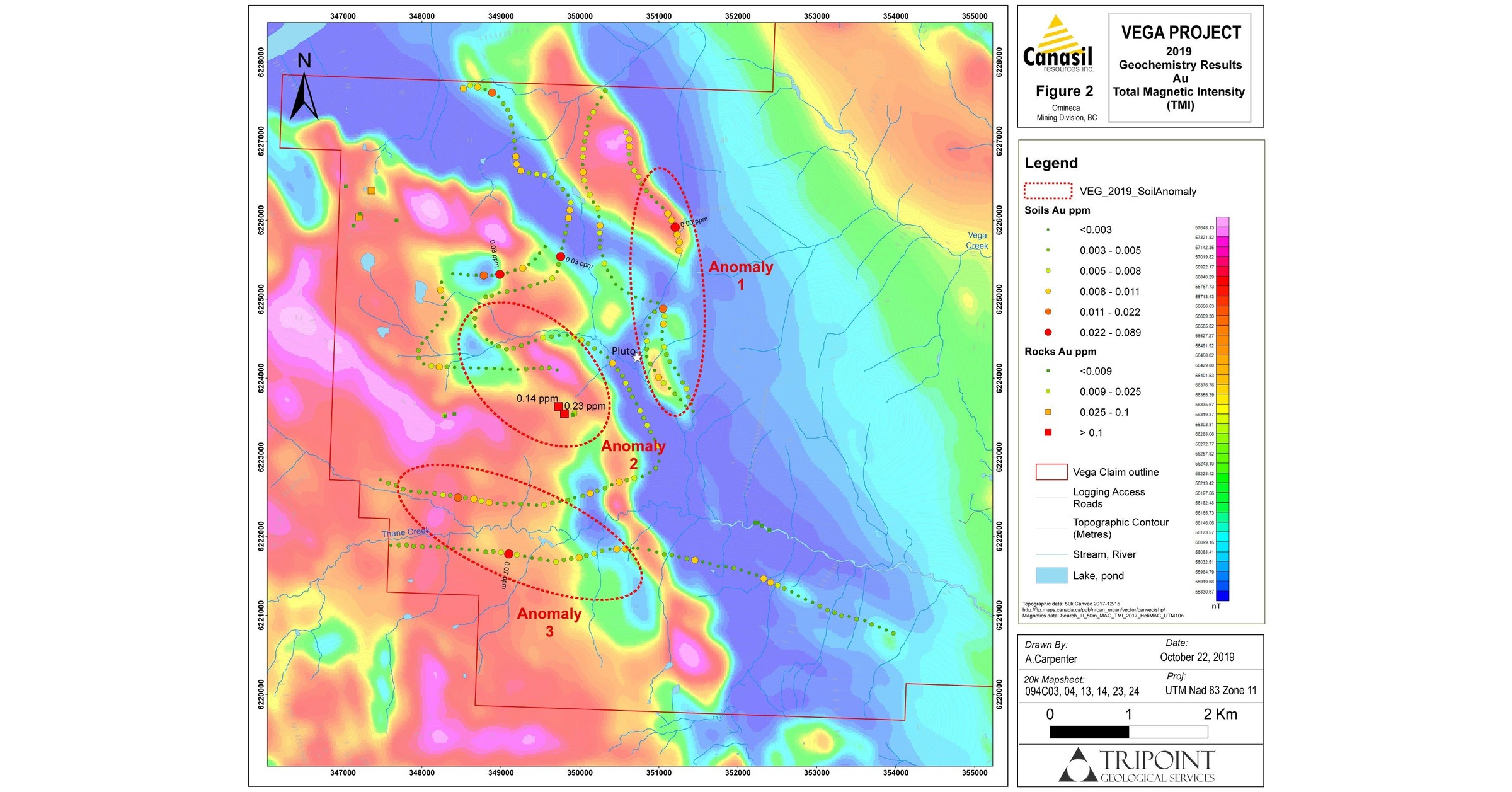 Geochemical Survey at Canasil's Vega Property Identifies New Targets ...