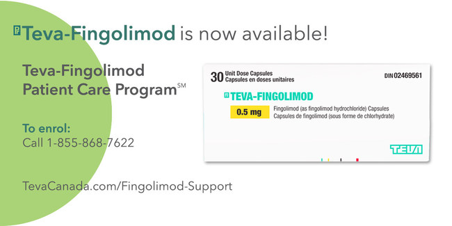 Teva Canada Announces the Launch of a Bioequivalent Generic Version of ...