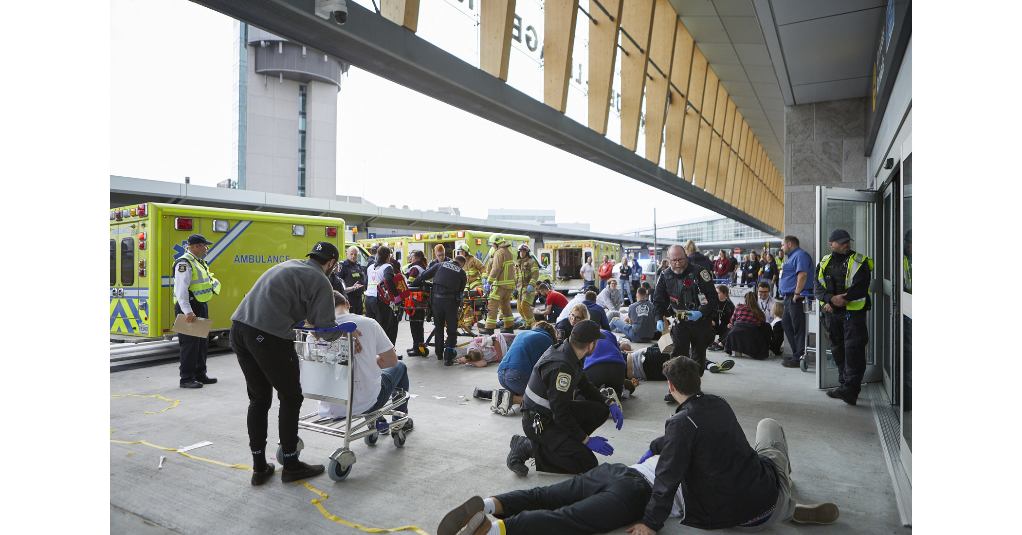 Large-scale emergency exercise at YQB