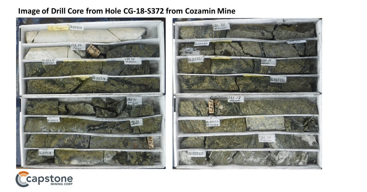 Capstone Intersects 20.1 Meters Grading 5.53% Copper, Including 6.4 ...