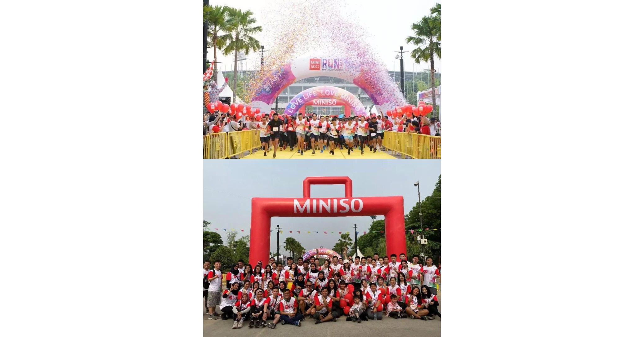 Over 2500 Fans Participated in the Fun Run Held by MINISO in Indonesia