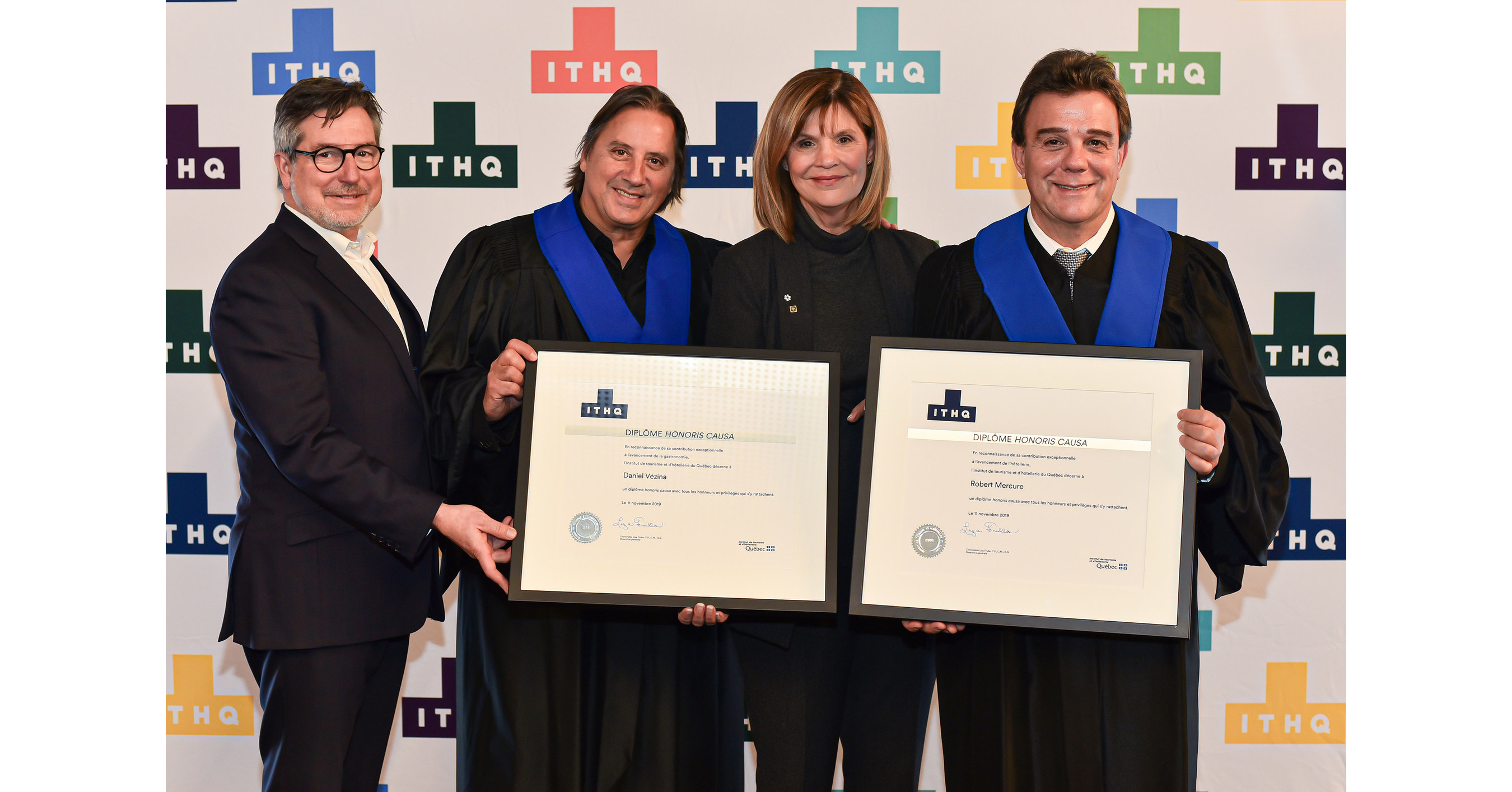 L'ITHQ décerne un diplôme honoris causa à Robert Mercure et Daniel Vézina