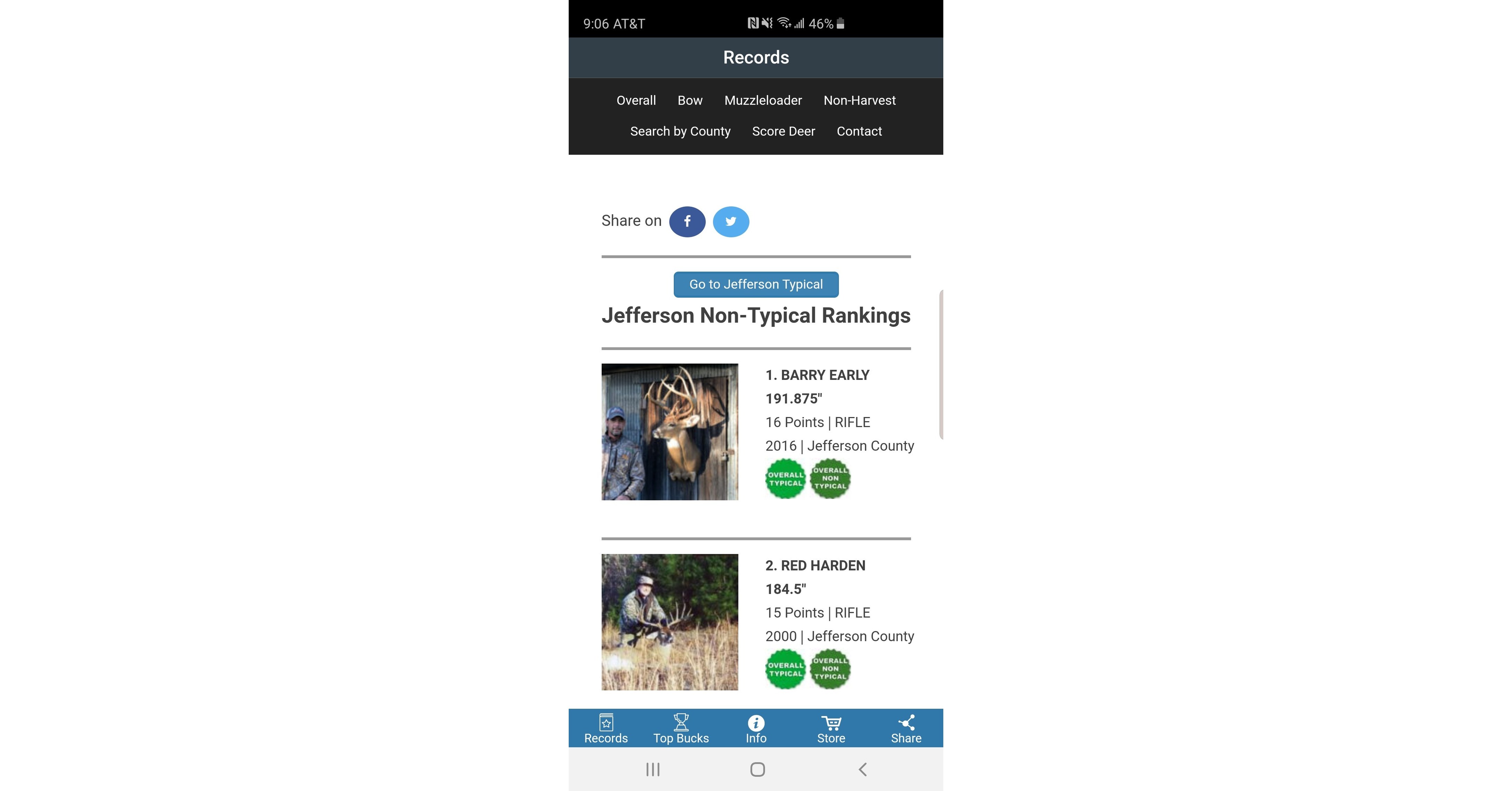 County Rankings of Alabama's Biggest Deer Now Viewable Online