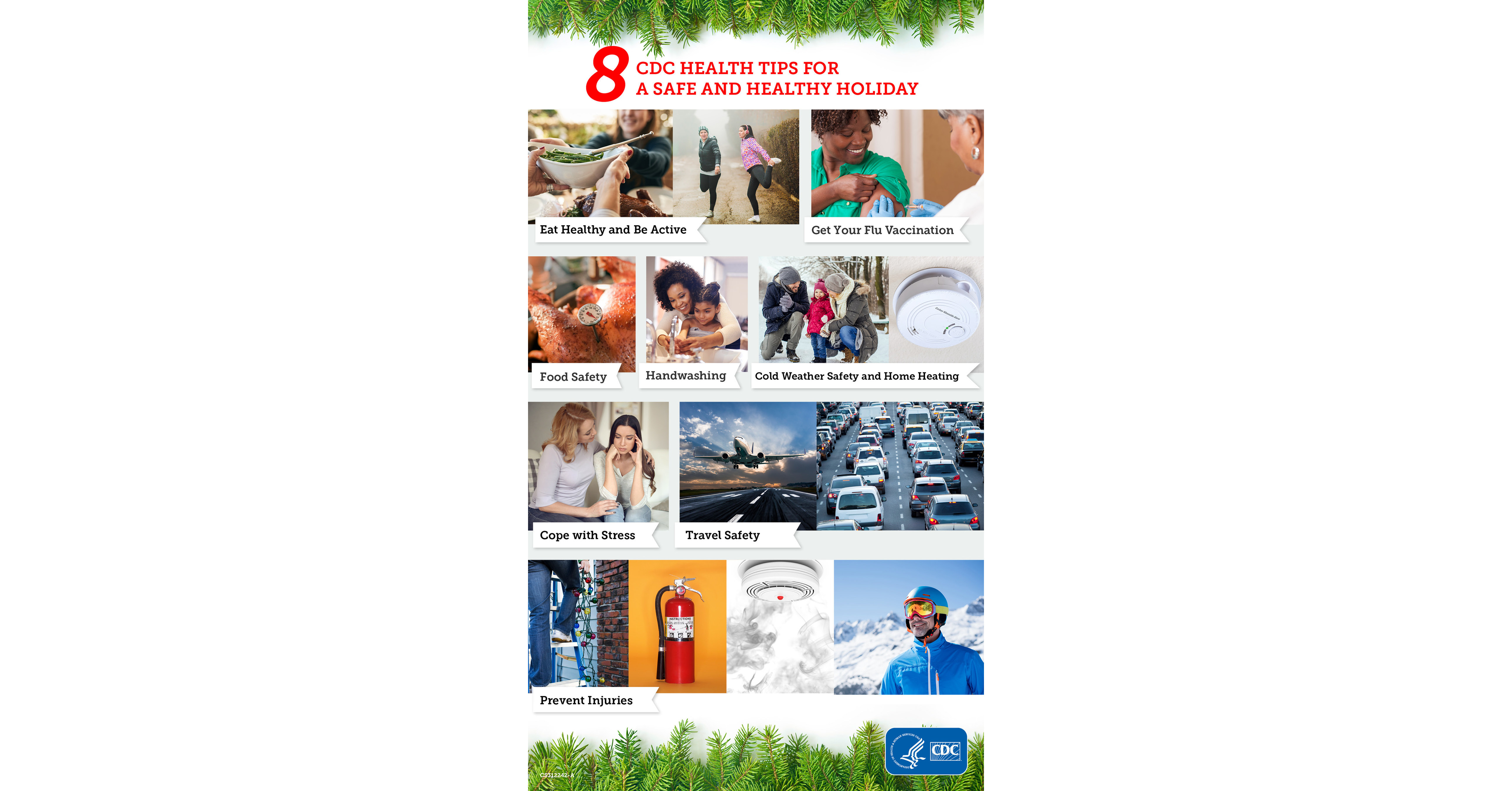 Eight CDC Health Tips for a Safe and Healthy Holiday