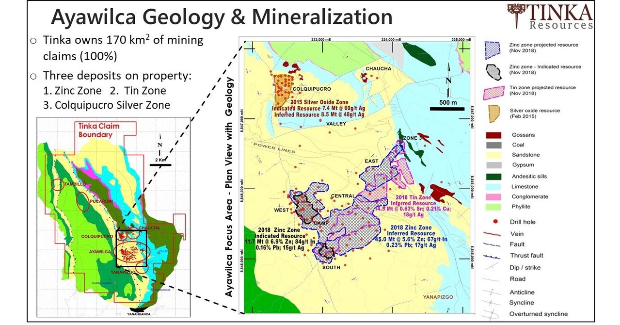 Tinka Drills 26 Metres Grading 10% Zinc at Ayawilca and Receives ...
