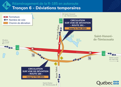 Autoroute 85 - Phase III - Nouvelle configuration sur les routes 185 et ...