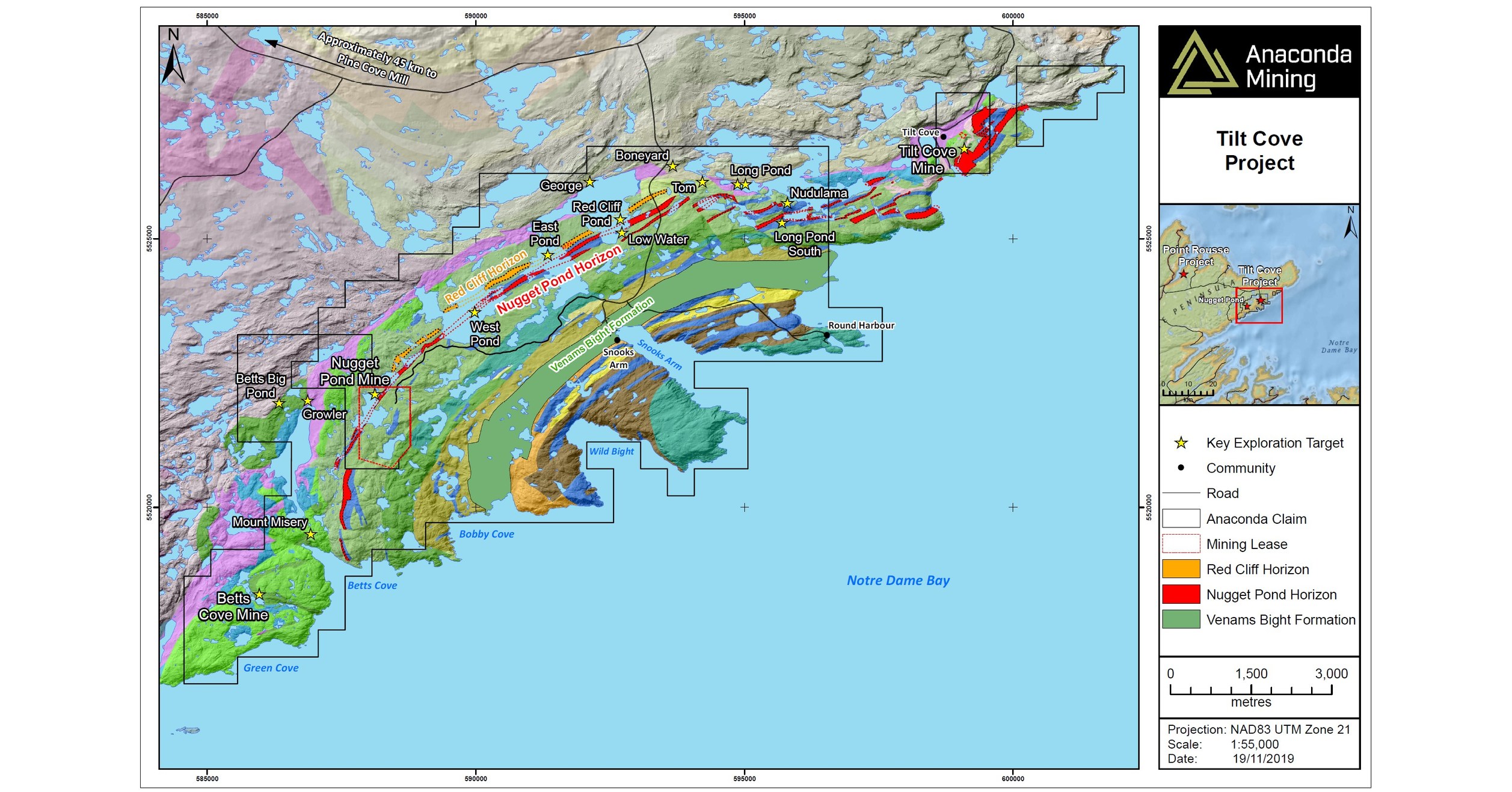 Anaconda Mining Discovers New Prospective Areas at its Tilt Cove Gold ...