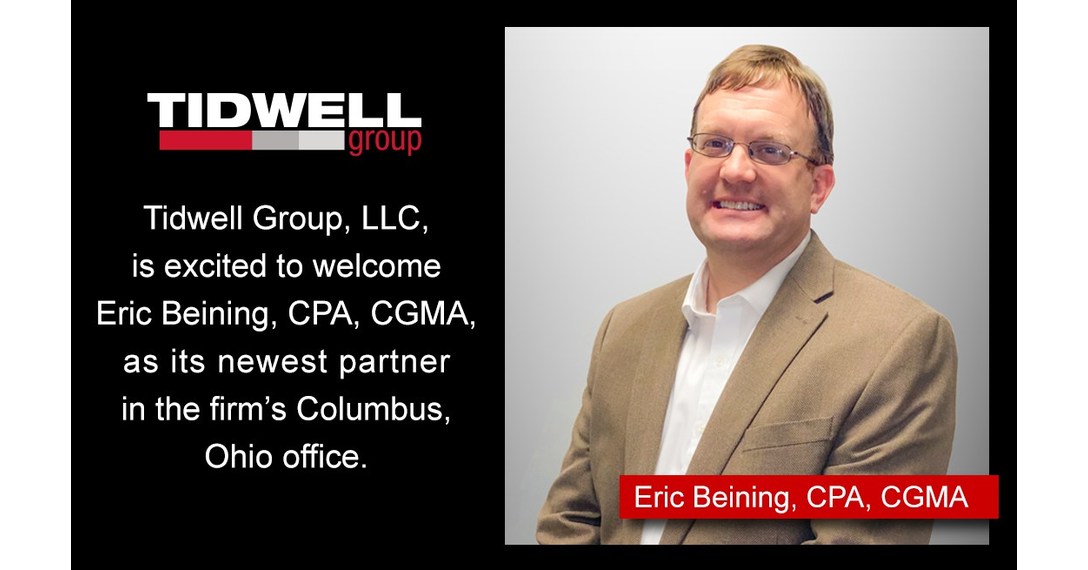 Tidwell Group welcomes Eric Beining, CPA, CGMA, as firm's newest partner