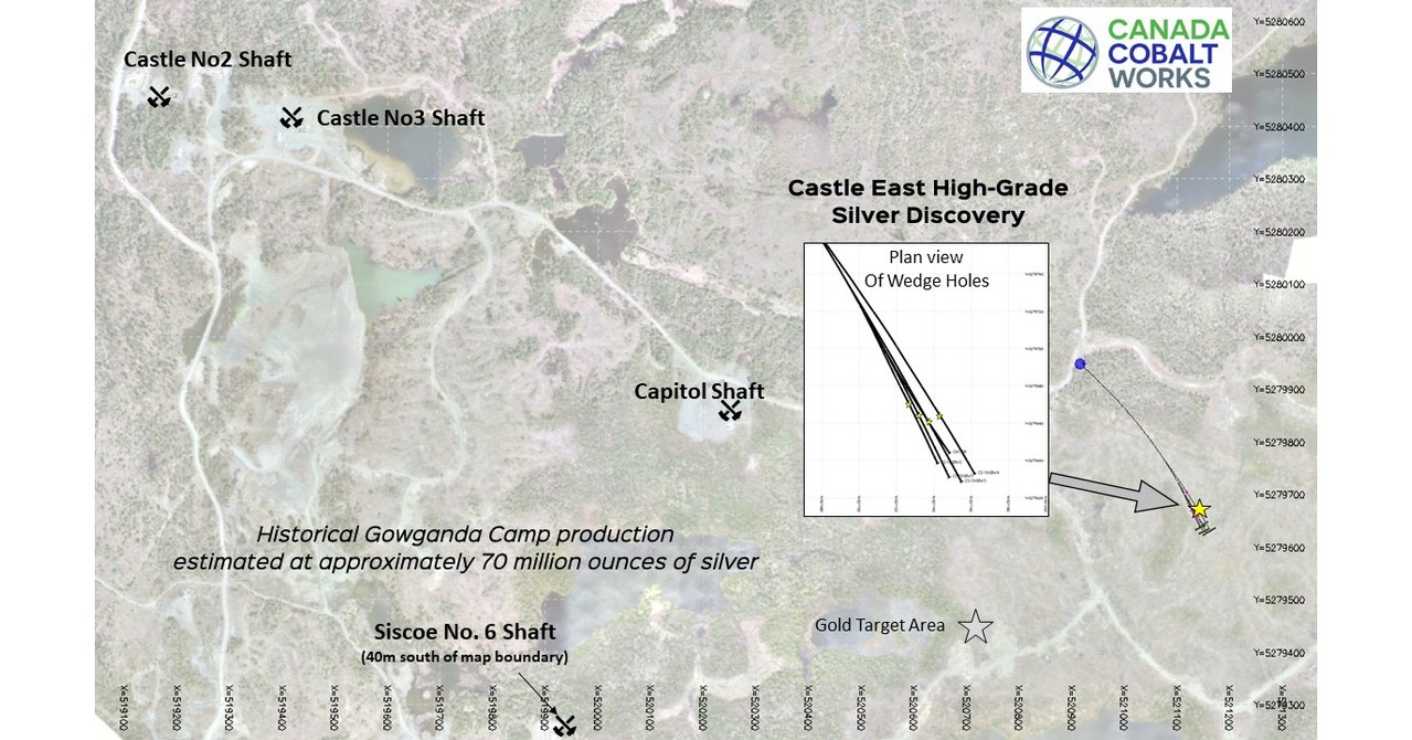 Canada Cobalt Intersects Massive Silver as Castle East Discovery Builds Out