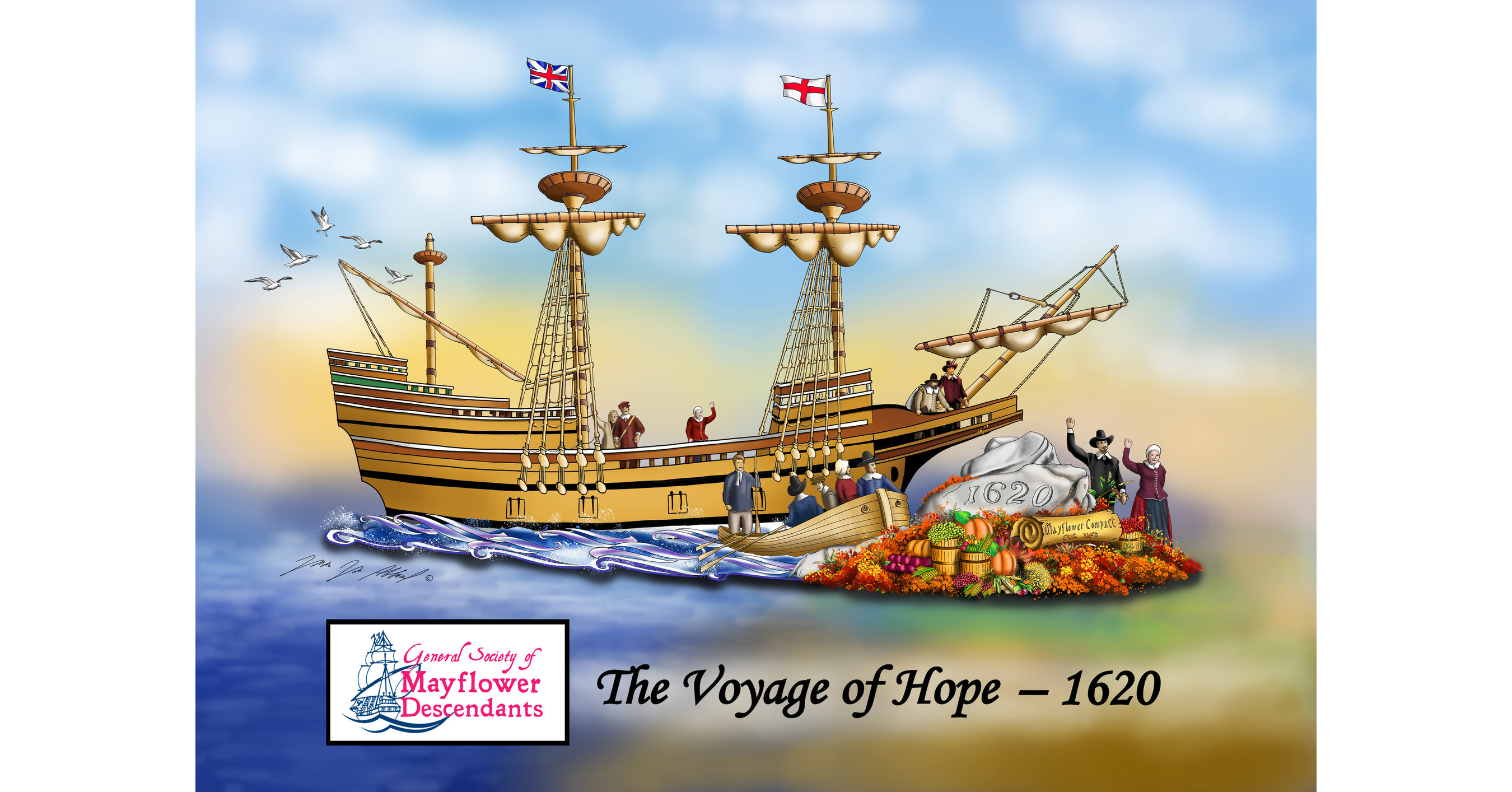Mayflower Society Float In Annual Tournament Of Roses® Parade Kicks Off ...