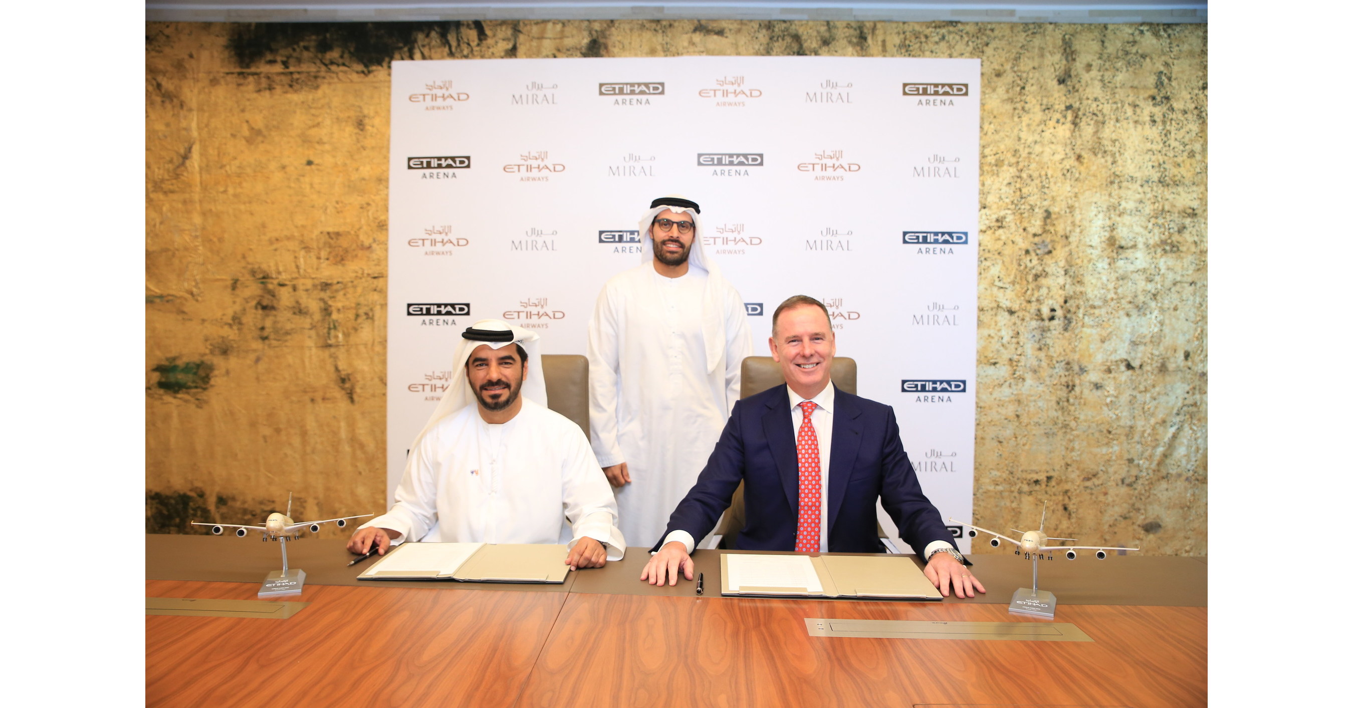 Etihad and Miral Sign Agreement Naming Etihad Arena, the New ...