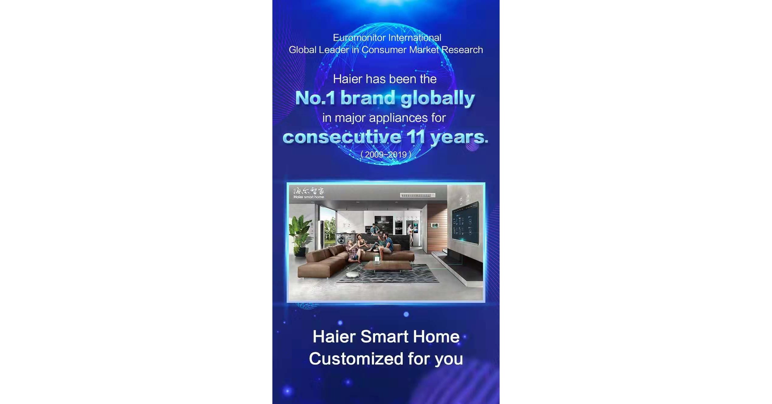 Haier Leads Euromonitor's Major Appliances Global Brand Rankings for ...