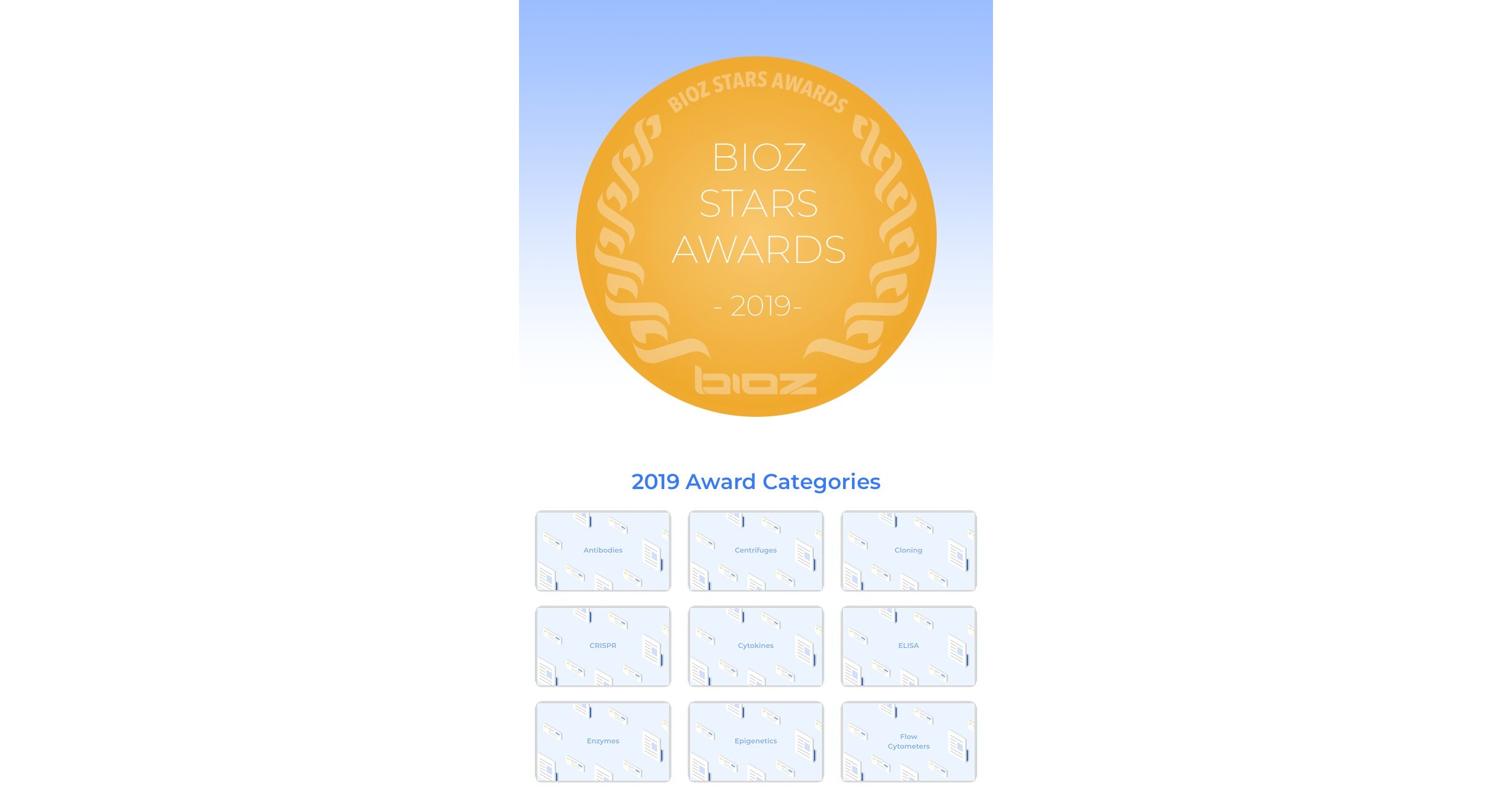 Bioz Stars Awards - 2019 - Recognizing the World's Most Innovative ...