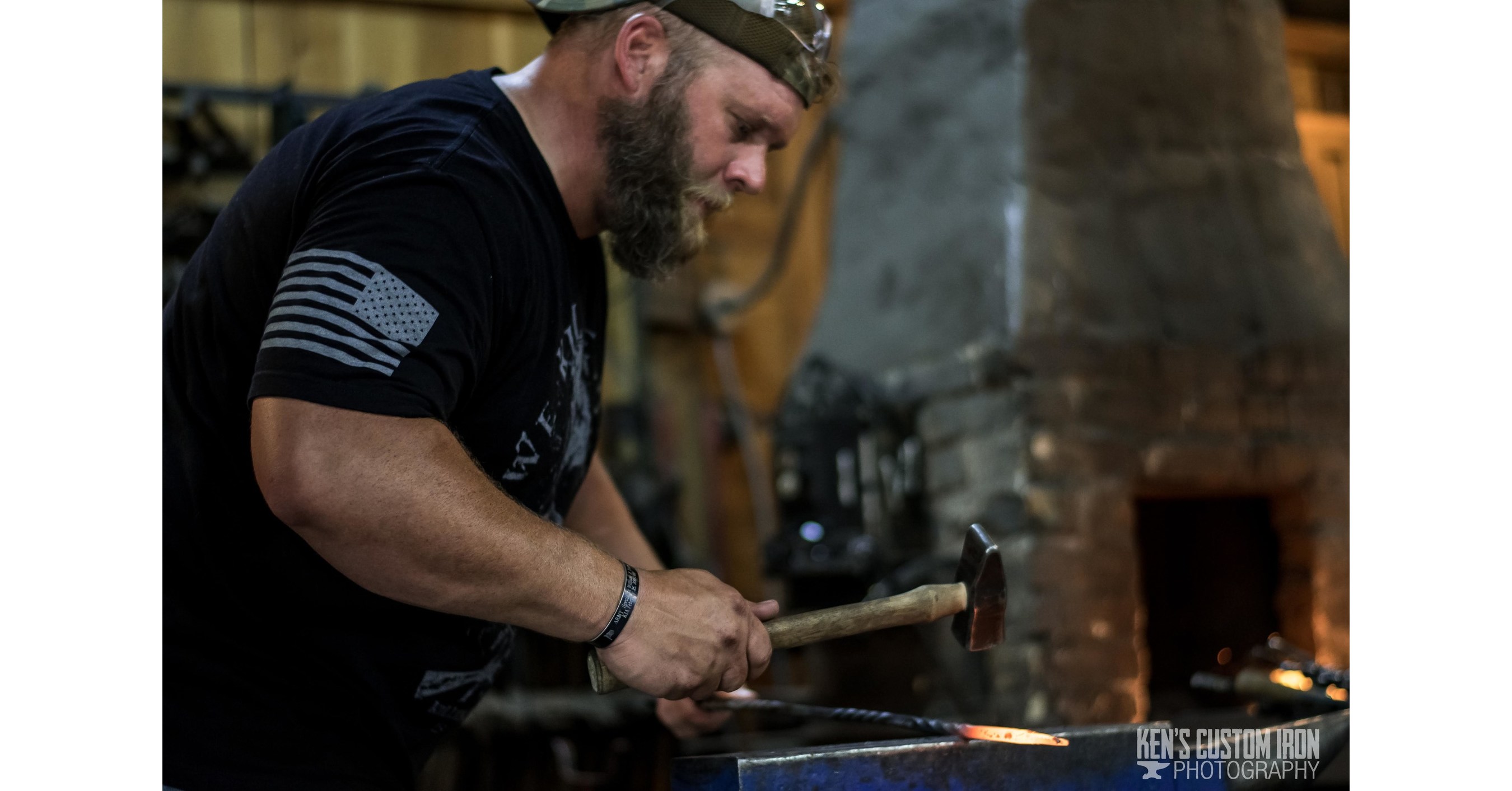 Wounded Warriors Forge New Connections During Blacksmithing Class