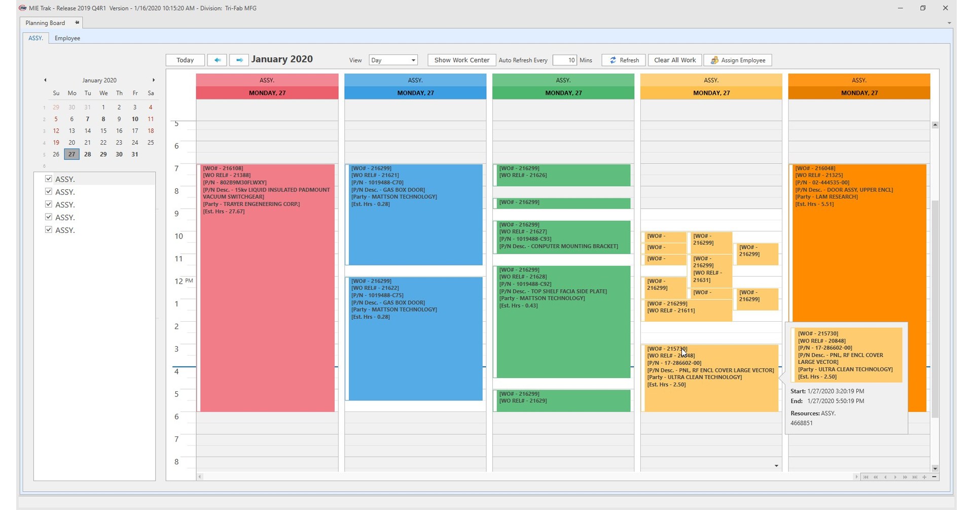 MIE Solutions Introduces Real-Time Drag-and-Drop Scheduling