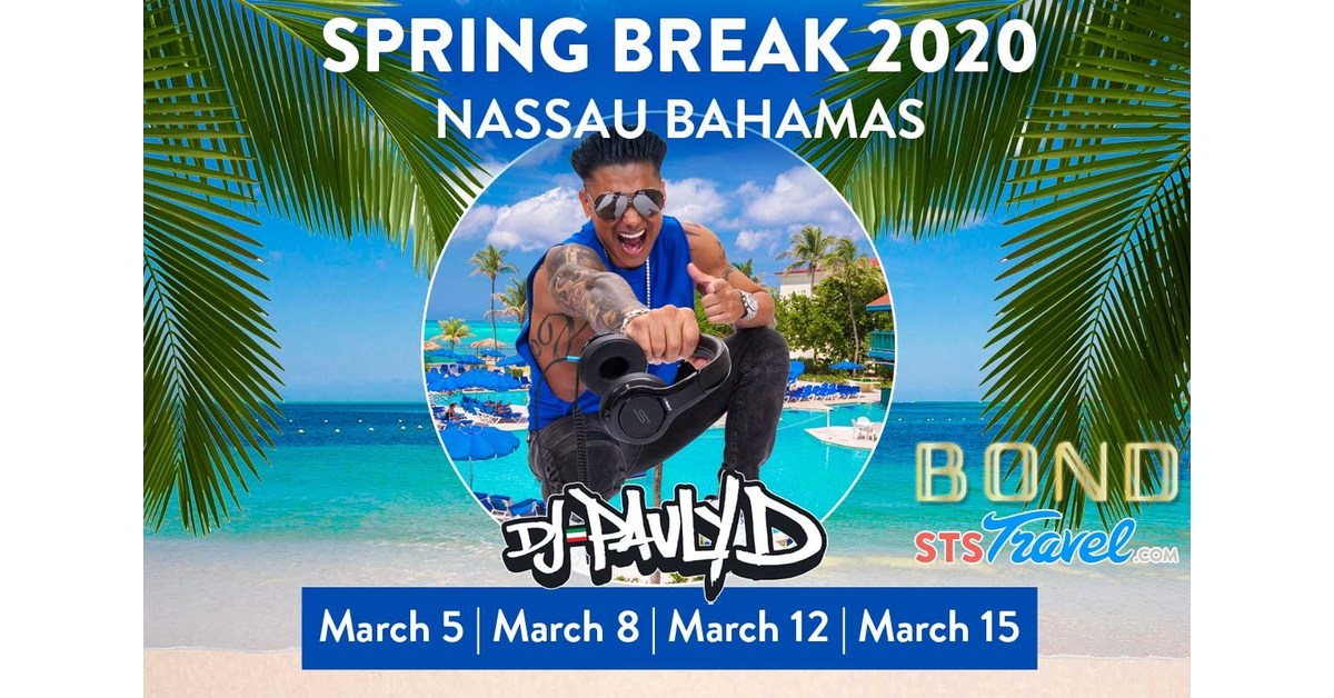 STSTravel.com Releases Nassau Bahamas Spring Break VIP Party Schedule