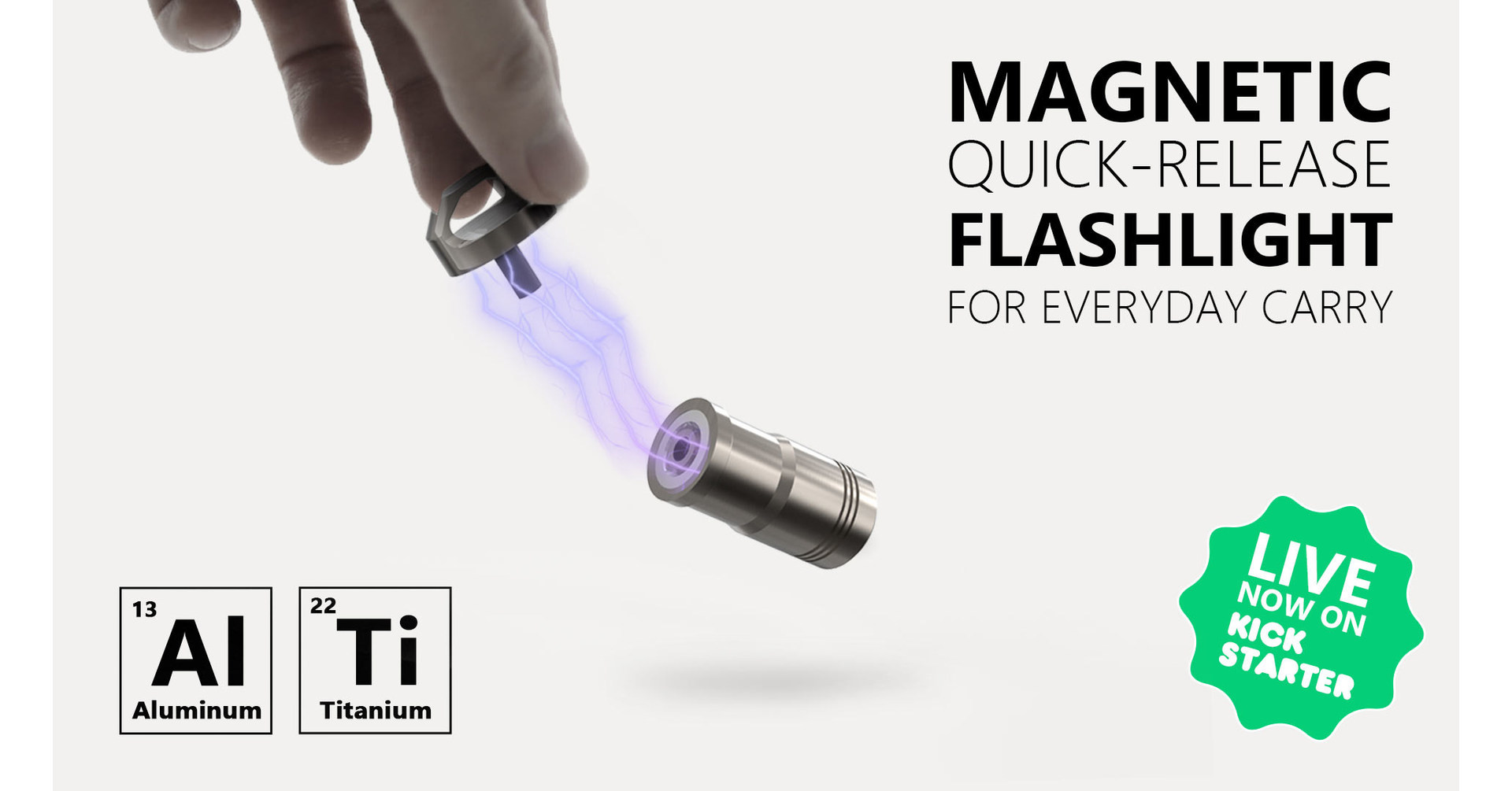 World's Coolest Pop-to-light EDC Flashlight Launches Kickstarter Campaign