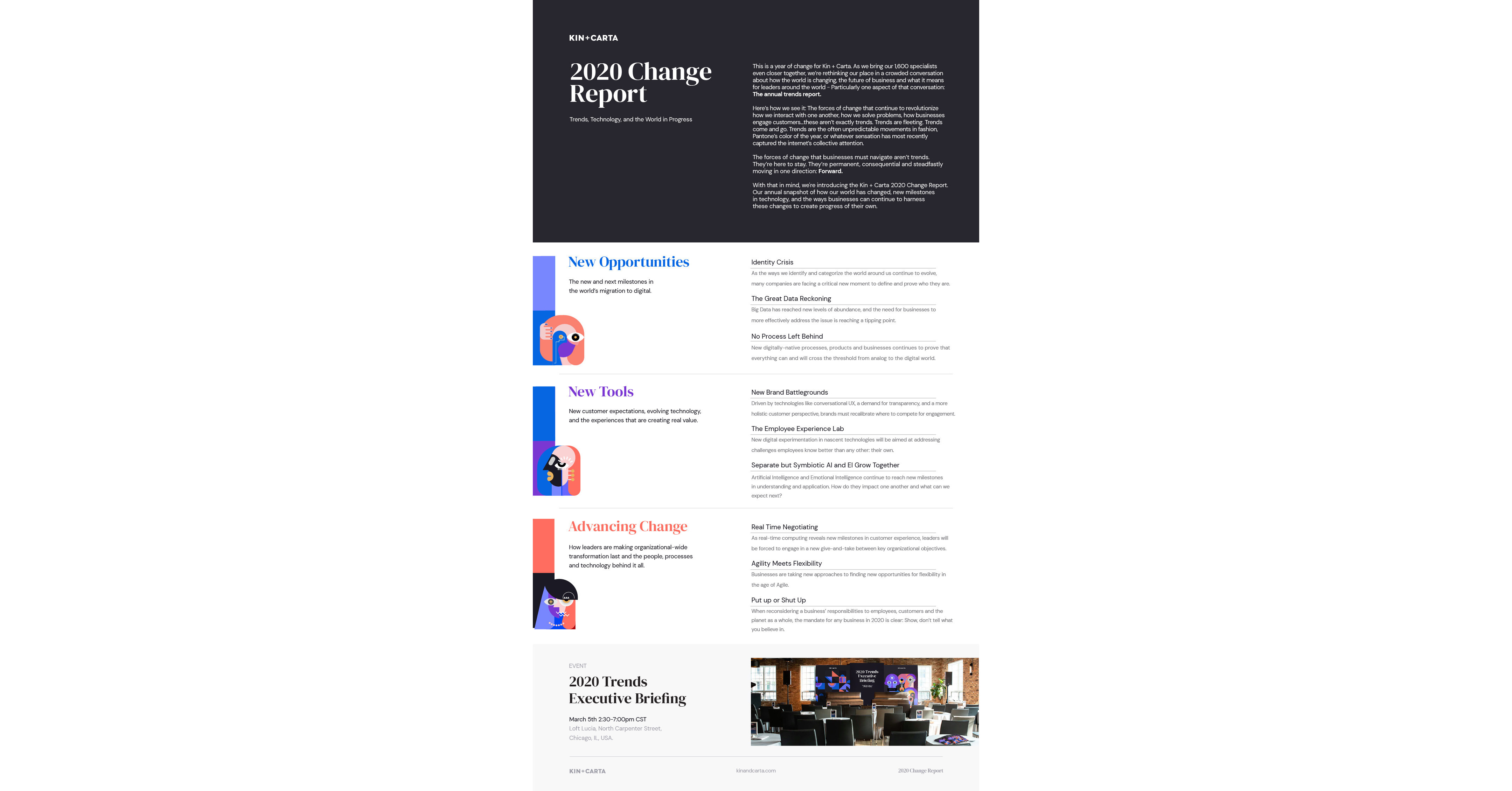 Kin + Carta Launches 2020 Change Report: Trends, Technology and The ...