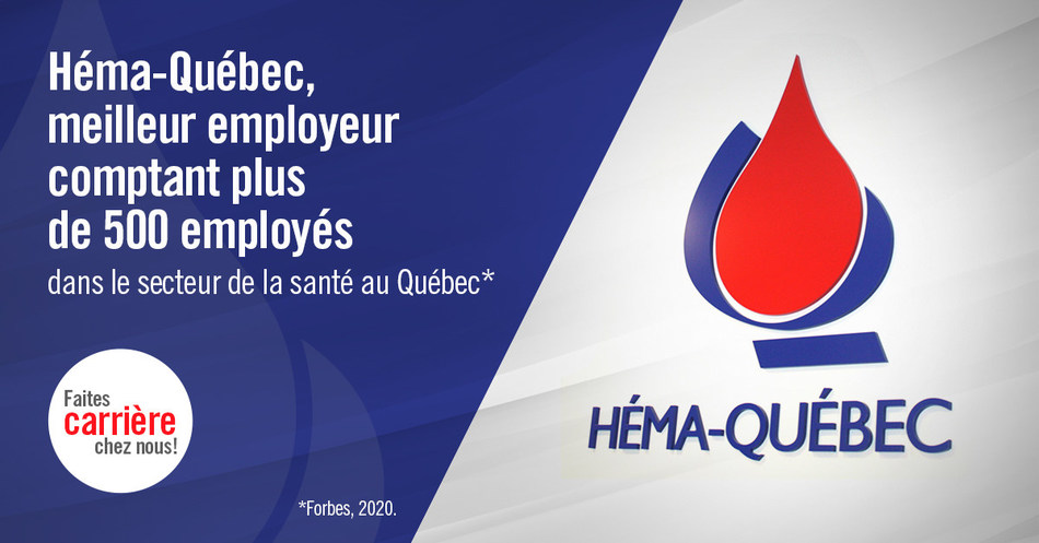 Héma-Québec se hisse au 1er rang du classement Forbes 2020 des ...