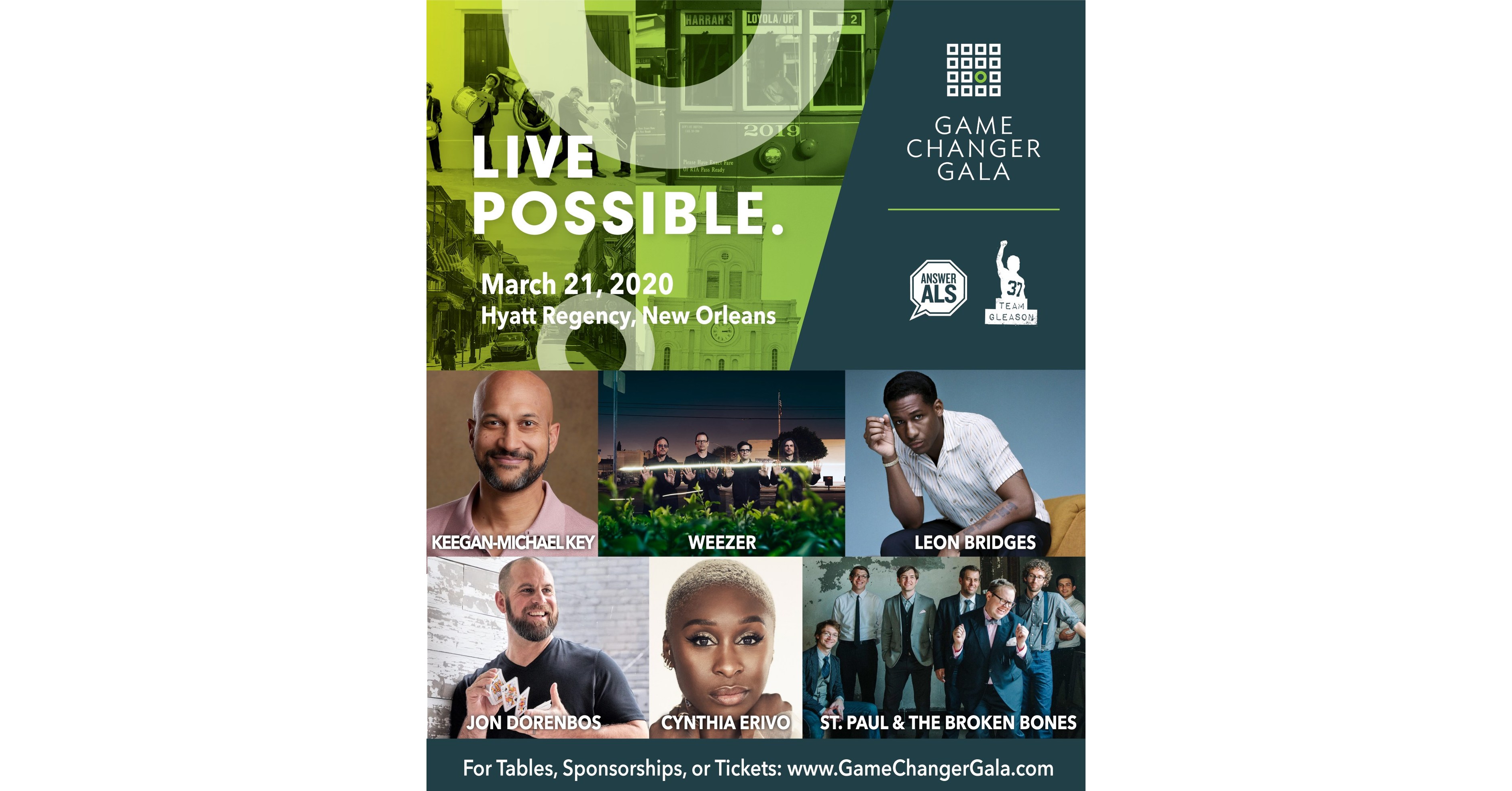 Game Changer Gala Announces Talent for New Orleans Event