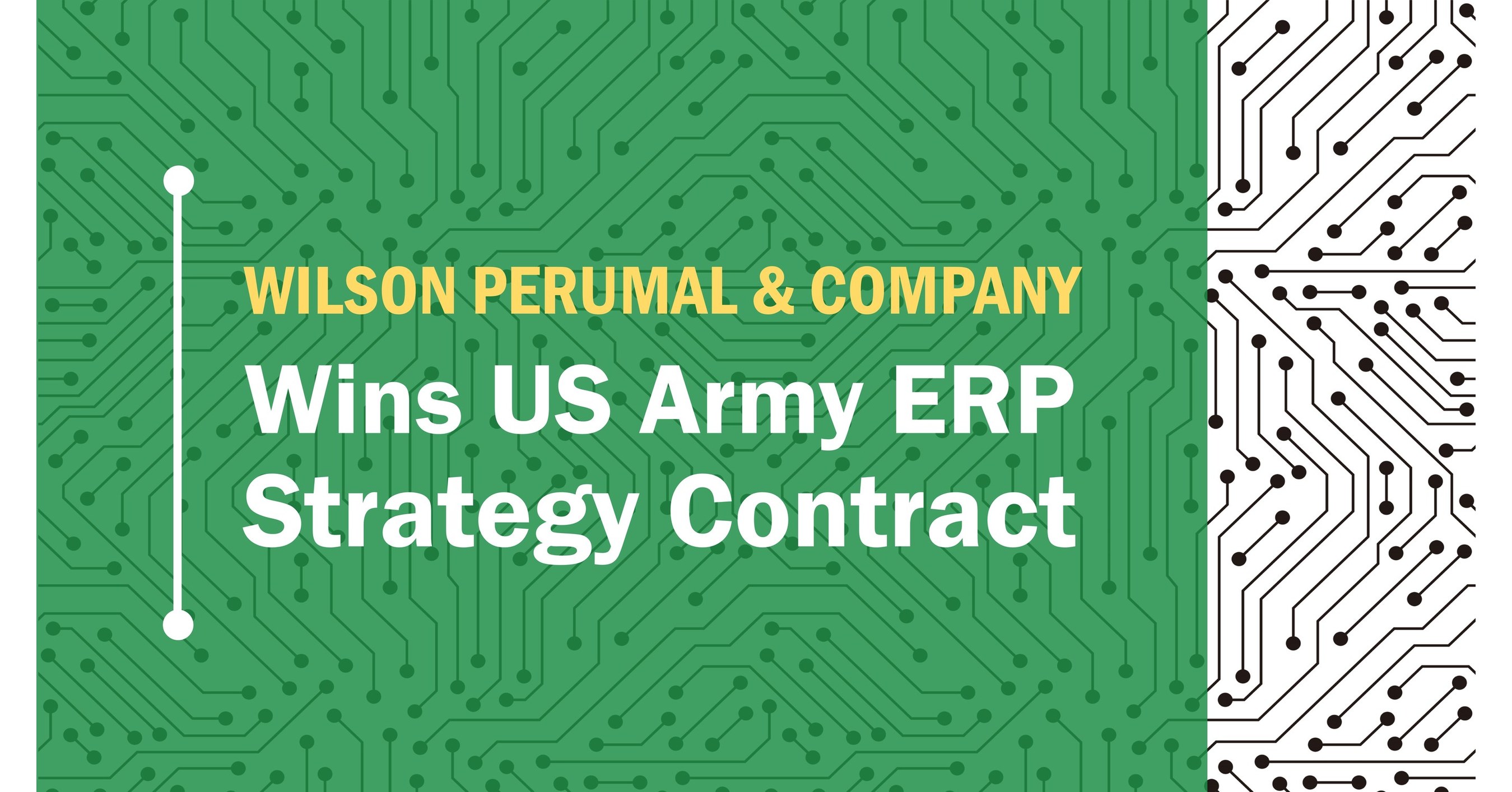 Wilson Perumal & Company Wins US Army ERP Strategy Contract