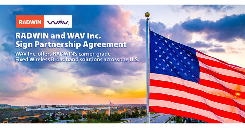 RADWIN and WAV Inc. Sign Partnership Agreement