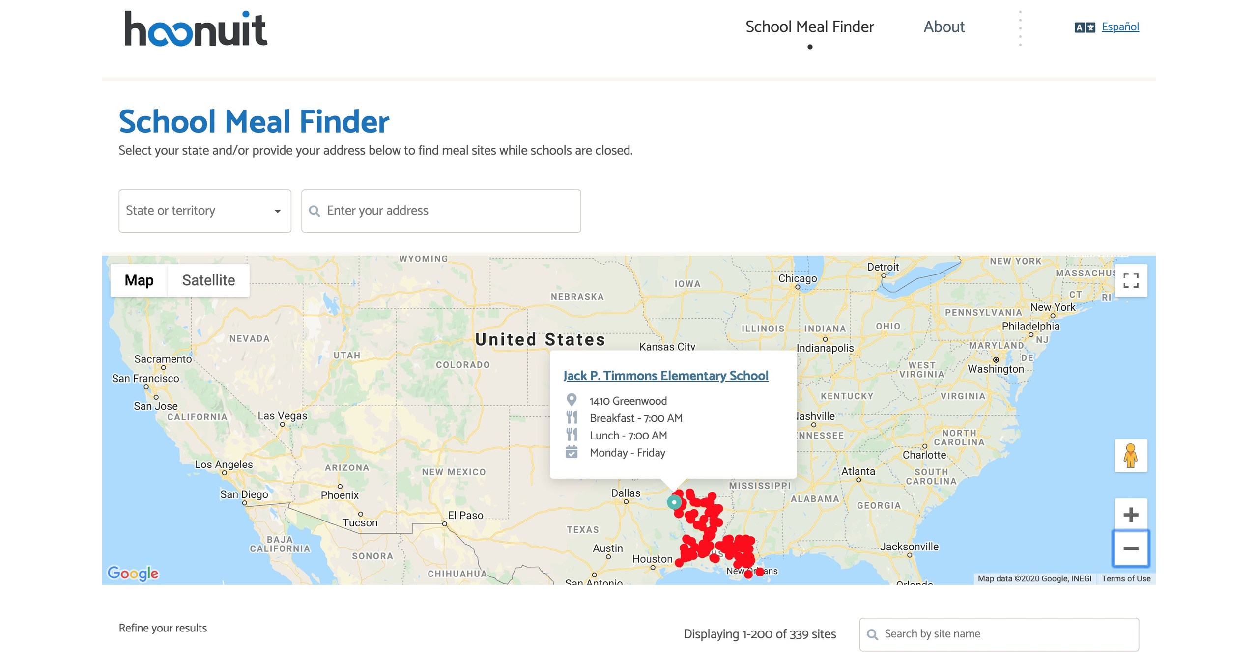 Hoonuit Makes Online Meal Finder Available to All Education Agencies