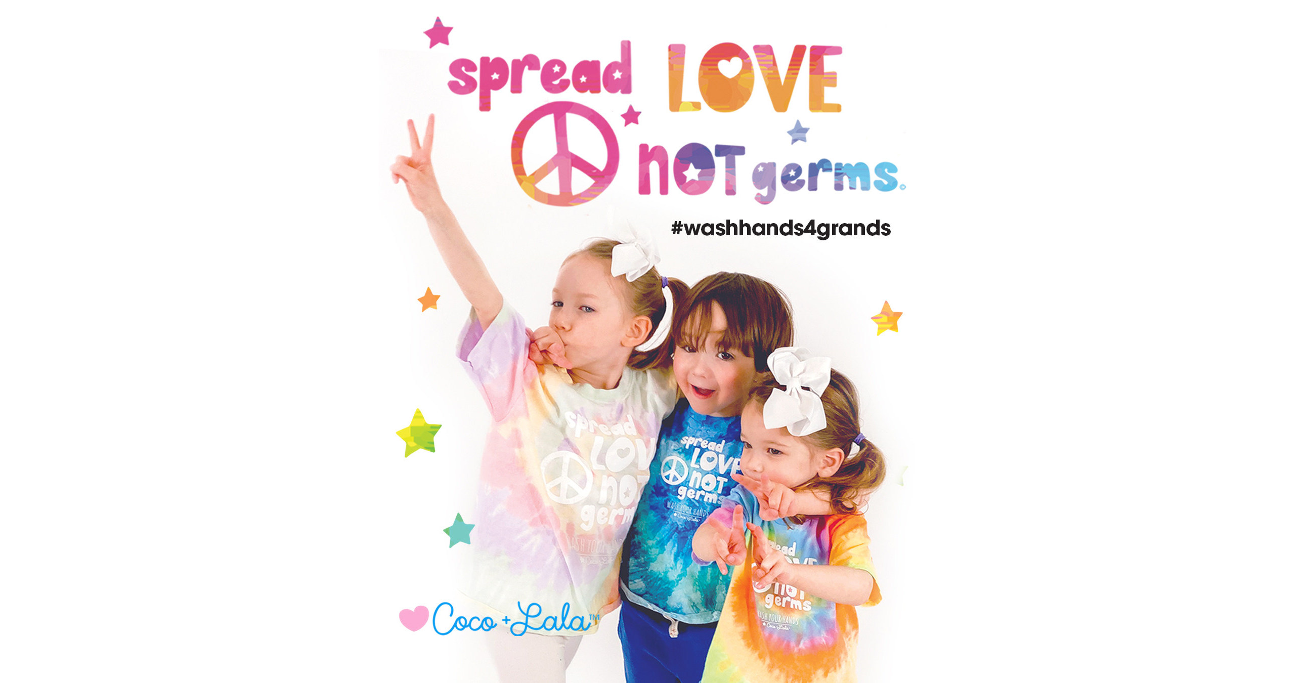 Coco + Lala's "Spread Love Not Germs" #WashHands4Grands Clean Hands ...