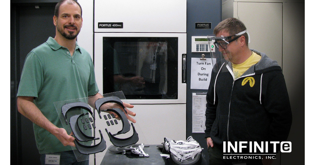 Infinite Electronics Produces & Donates 3D-Printed Reusable Face ...