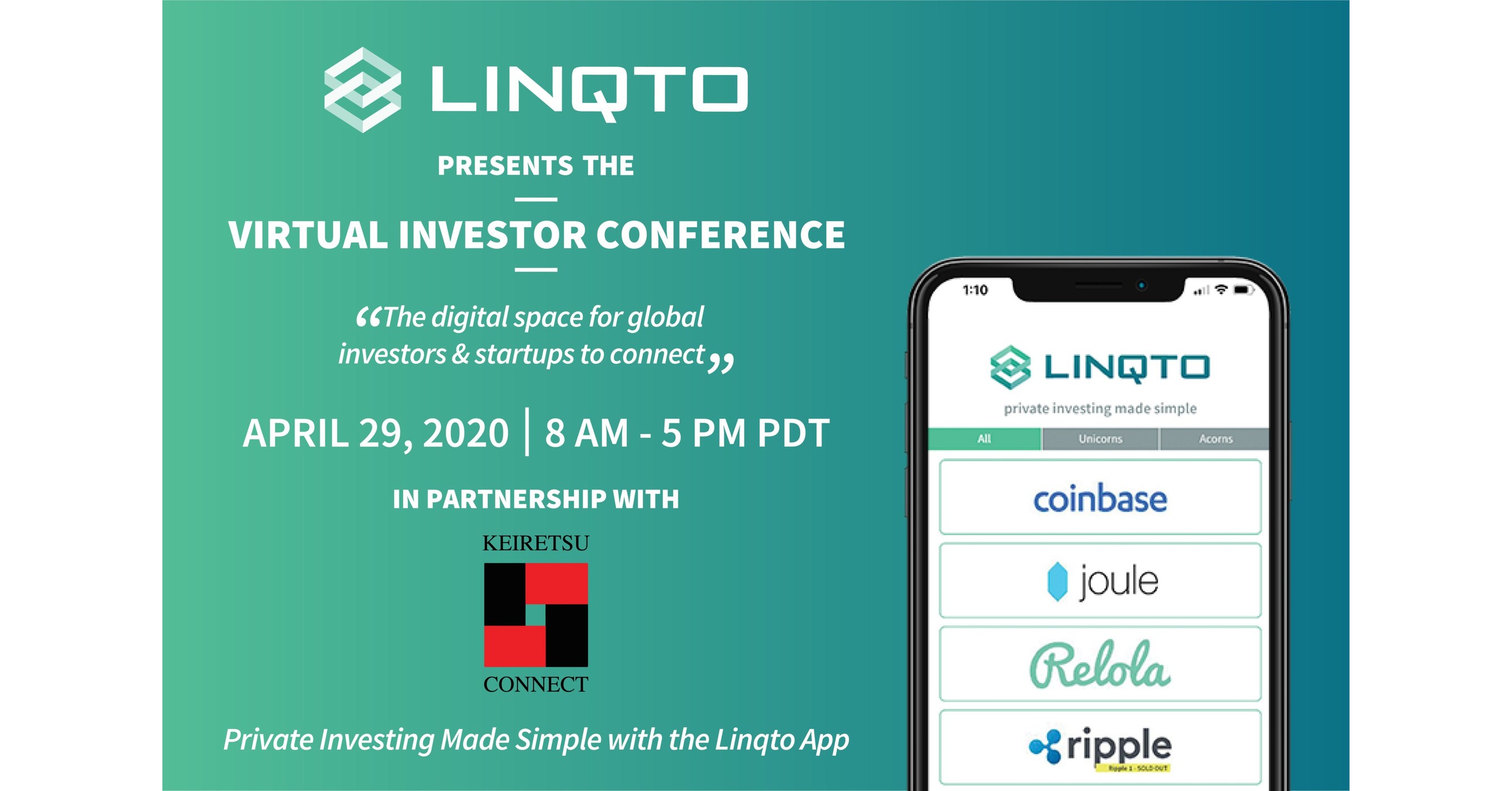 LINQTO presents Virtual Investor Conference, digital opportunities amid ...