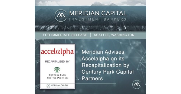 Meridian Capital Advises Accelalpha on Major Investment by Century Park ...