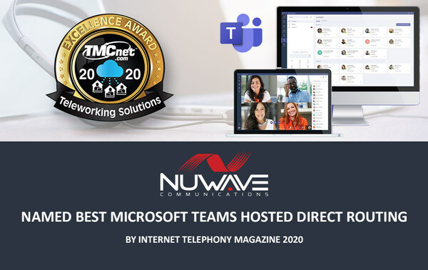 NuWave Communications Awarded 2020 TMCnet Teleworking Solutions ...