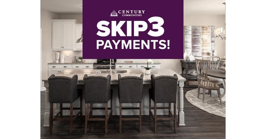 Century Communities Announces Skip 3 Payments Offer for New Homebuyers
