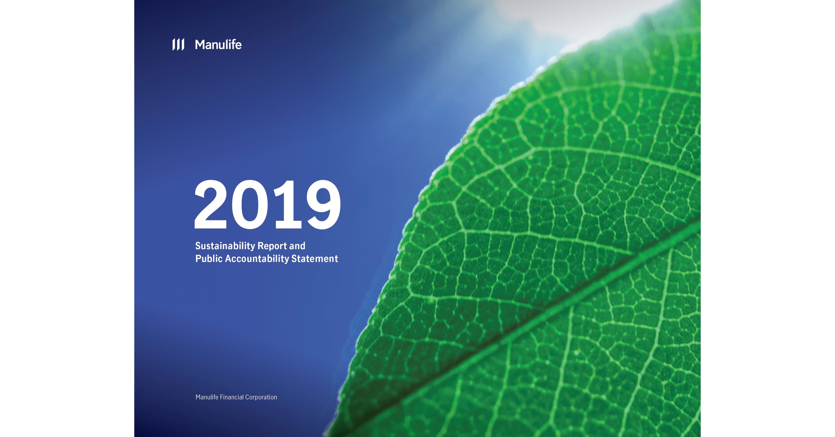 Manulife Releases 2019 Sustainability Report and Public Accountability ...