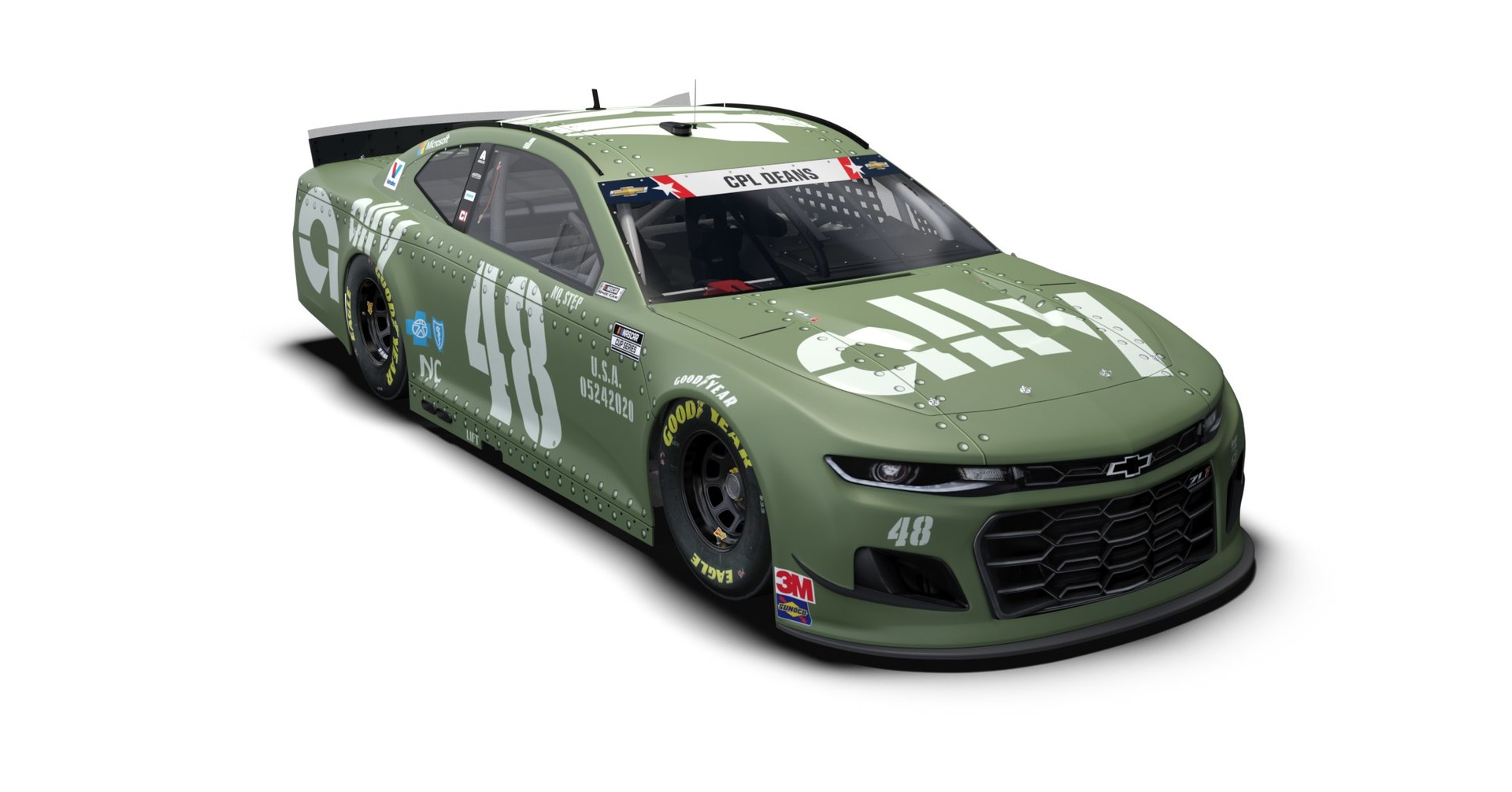 Ally Racing honors military with new paint scheme, USO donation