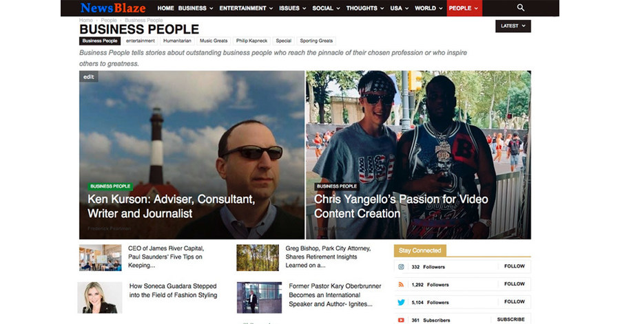 NewsBlaze Features Ken Kurson on the Evolution of Digital Media and the ...